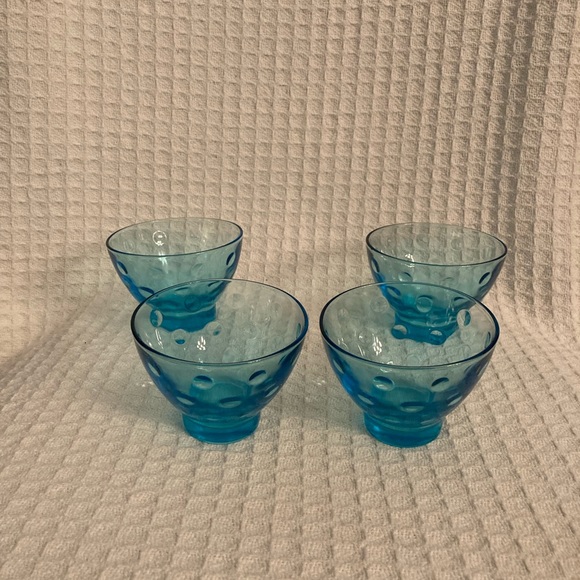 Hazel-Atlas | Dining | Hazel Atlas Vintage Turquoise Blue Capri Dot ...